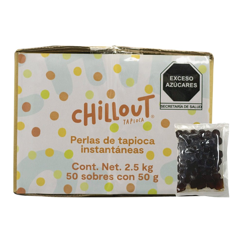CHILLOUT PERLAS DE TAPIOCA INSTANTANEAS CAJA 50 BOLSAS C/50g – Chai Club